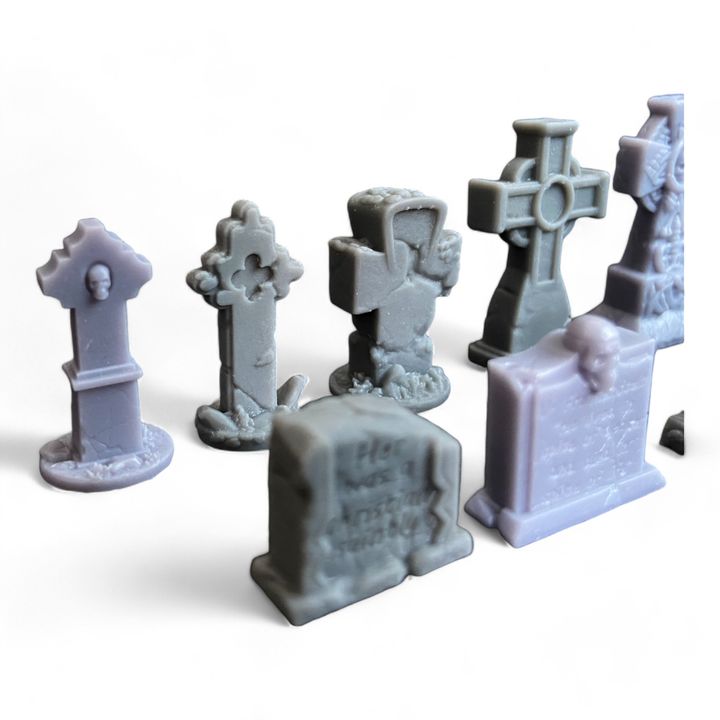 3D Printable Tombstones by Tiny Furniture